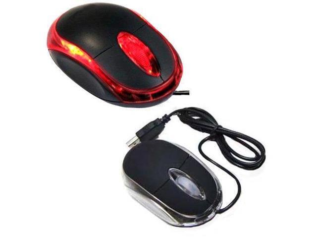 Importer520 Black 3-Button 3D USB 800 Dpi Optical Scroll Mice Mouse Red ...