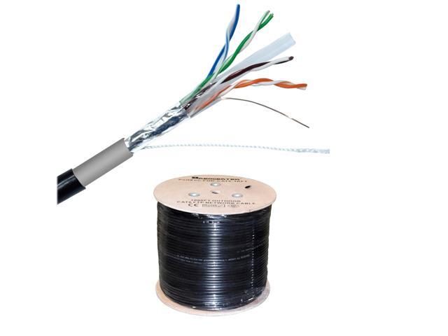 Outdoor Shielded FUTP 1000Ft Double Jacket Cat6 23AWG 100% Pure Copper ...