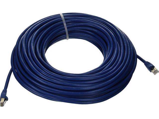 Monoprice 100FT 24AWG Cat6A 500MHz STP Ethernet Bare Copper Network ...