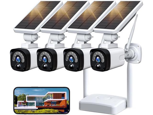 Camcamp 2.5K Solar Wireless Security Camera Outdoor System with ...