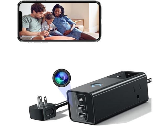 Wall Outlet Camera Charger HD 1080P Camera Outlet WiFi Nanny Cam with ...