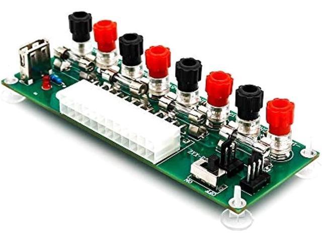 Upgrade Version 20/24 Pins ATX Benchtop PC Power Breakout Adapter with ...
