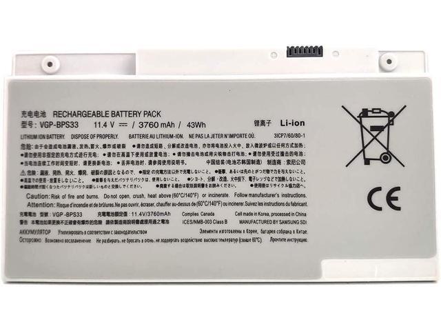 VGP-BPS33 Batería para portátil Compatível com VAIO SVT-14 SVT-15 T14 ...