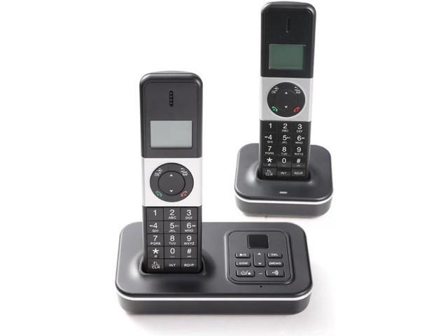 2 Handsets Cordless Phone with Answering System-Caller ID/Call Waiting ...