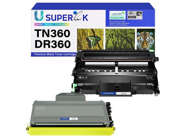 SuperInk Compatible for Brother DR360 Drum Unit & TN360 Toner Cartridge ...