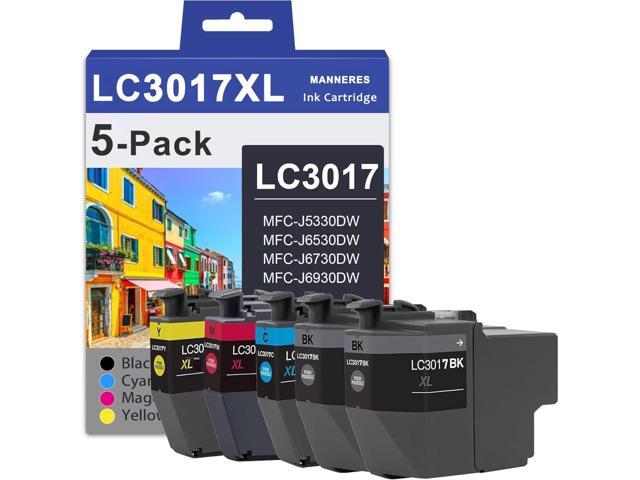 LC3017XL High Yield Ink Cartridges (5-Pack,2 Black/1 Cyan/1 Magenta/1 ...