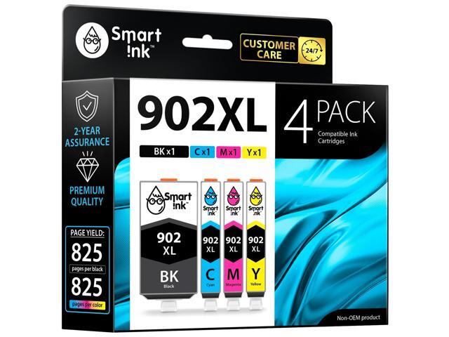 Smart Ink Compatible Ink Cartridge Replacement for HP 902 XL 902XL (4 ...