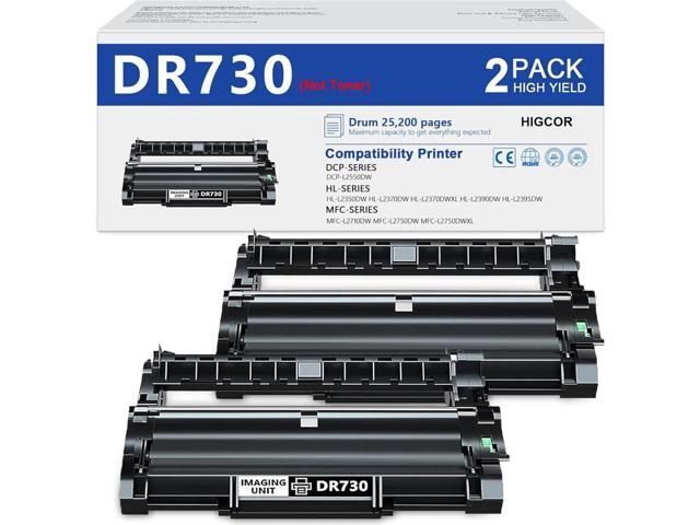 DR-730 Drum Unit (2-Pack, Black) Replacement for Brother DR730 ...