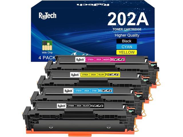 202A Toner Cartridge,for HP 202A 202X CF500A Black Cyan Yellow Magenta ...
