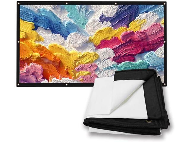 300in Big Size Outdoor Projector Screen Portable Projection Movies ...
