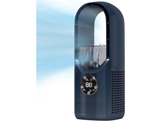 Bladeless Fan with Humidifier and RGB Lights, USB Powered Desk Fan, 6 ...
