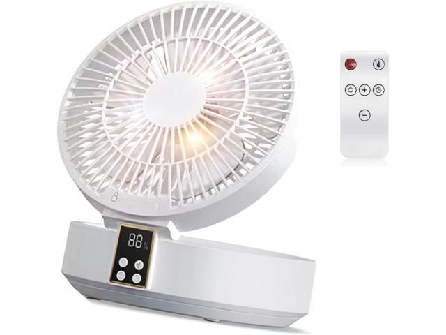 Desk Fan with Remote Portable Rechargeable LED Light Air Coolers,USB ...