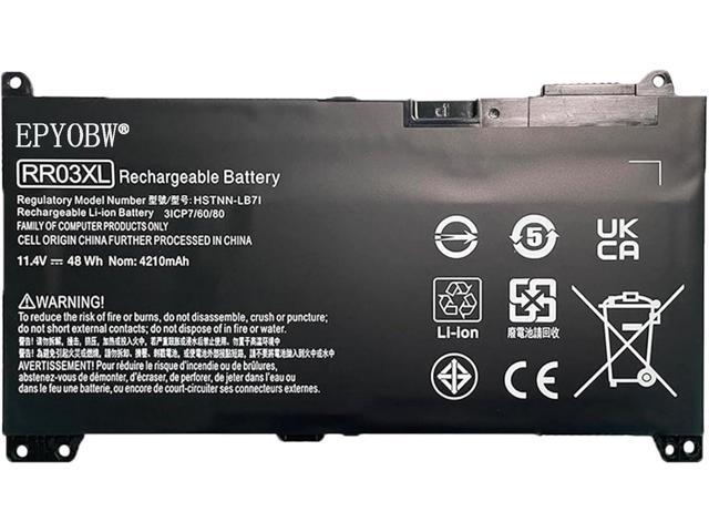 RR03XL Laptop Battery 48Wh 4210mAh 11.4V Compatible with HP ProBook 430 ...