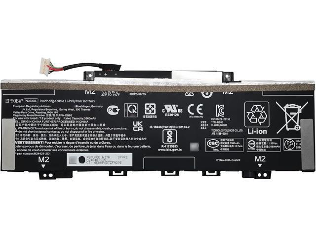 PC03XL Battery 43.3Wh 3560mAh 11.55V Compatible with HP Pavilion x360 ...