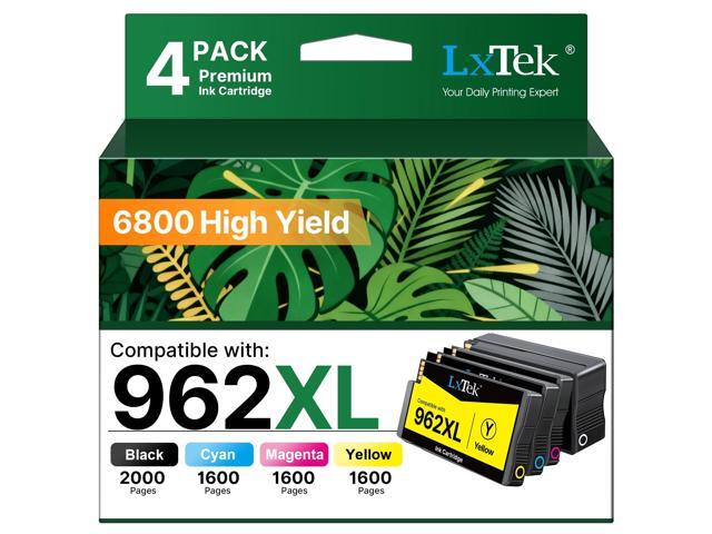LxTek 962XL Ink Cartridges Combo Pack for HP Ink 962 962XL 9010 9015 ...