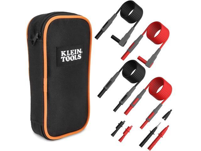 Klein Tools 69483 Meter Test Leads Accessory Kit with (2) Right-Angle ...