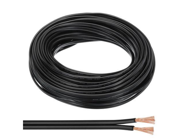 PATIKIL 100Ft 18/2 PVC Covered Wire, 300V SPT-2 Lamp Cord Insulated ...