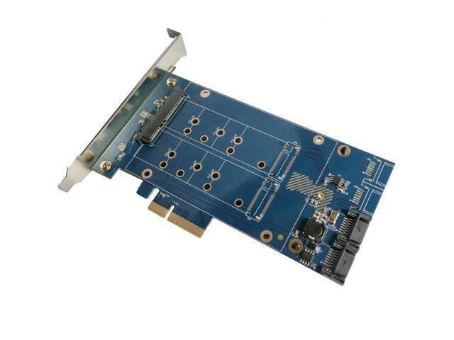 PCIe X4 to 2.5" SATA +m.2+2Port SATA3.0, SATA Riser Card PCIe to SATA 2 ...