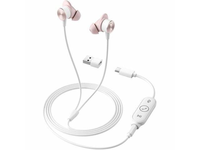 Logitech Zone Wired Earbuds - Stereo - Mini-phone (3.5mm), USB Type A ...