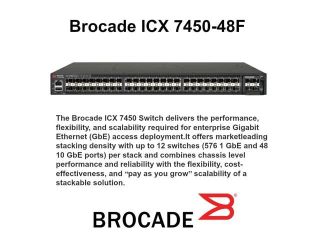 Brocade ICX7450-48F Layer 3 Switch - Newegg.com