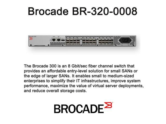 Brocade 300 - switch - 8 ports - managed - rack-mountable - Newegg.com