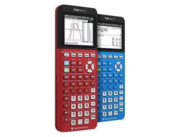 Texas Instruments TI-84 Plus CE Graphing Calculator - Radical Red ...