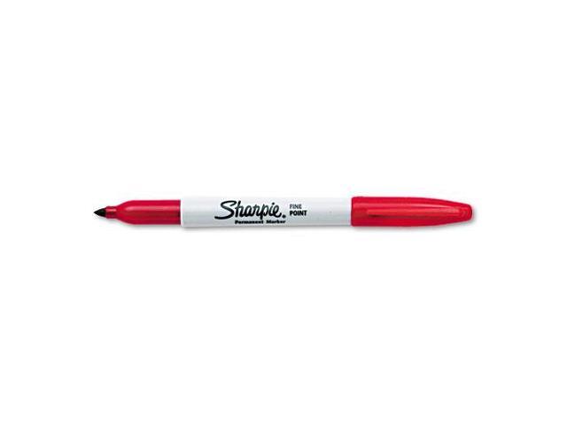 Sharpie 30002EA Permanent Marker, Fine Point, Red - Newegg.com