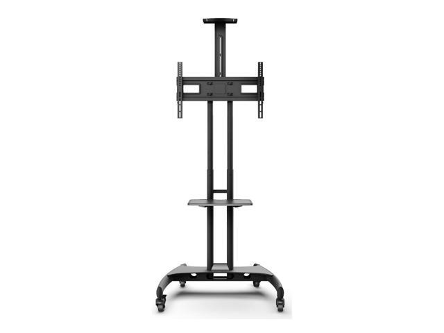 Kanto MTM65PL Height Adjustable Mobile TV Stand with Adjustable Shelf ...