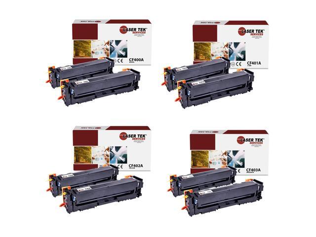 8Pk LTS 201A CF400A CF401A CF402A CF403A Compatible for HP M277DW M277N ...