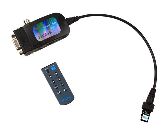 Spectec microSDIO Video Out Card w/SD adapter and remote control Model ...