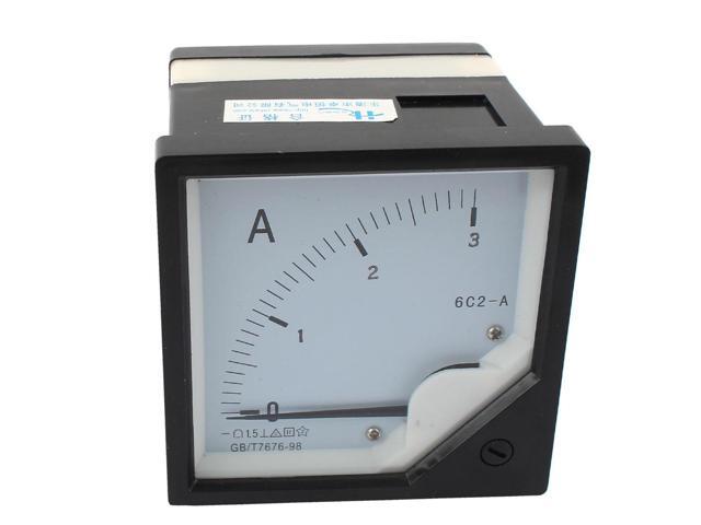 Unique Bargains DC 0-3A 6C2-A Direct Current Analog Ampere Panel Meter ...