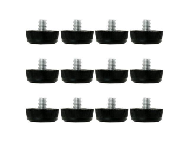 M8 x 10 x 30mm Leveling Feet Adjustable Leveler Cover for Office Sofa ...