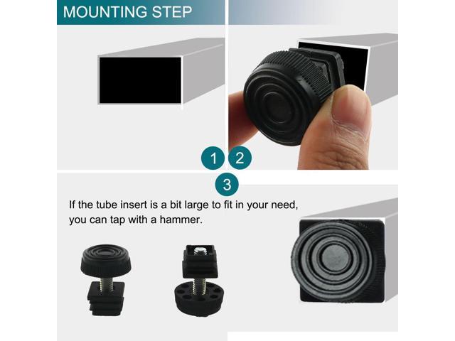 Adjustable Leveling Feet 20 x 20mm Square Tube Insert Kit Furniture ...