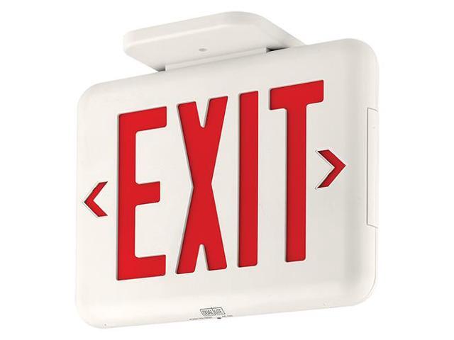 Dual Lite - EVEURWE LED Emergency Exit Sign Single/Double Face, Red ...