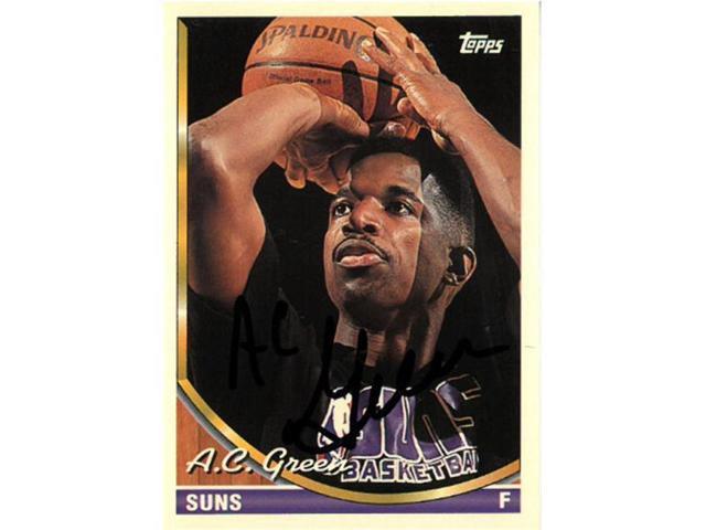 AC Green signed Phoenix Suns 1994-95 Topps Basketball Trading Card #227 ...