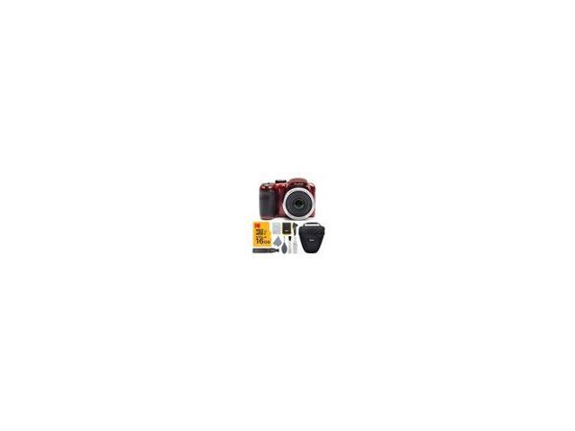 Kodak PIXPRO AZ255 Astro Zoom 16MP Digital Camera (Red) with 32GB SD ...