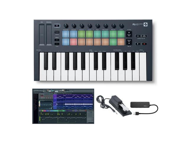 Novation FLkey Mini 25-Key MIDI Keyboard Controller for FL Studio ...