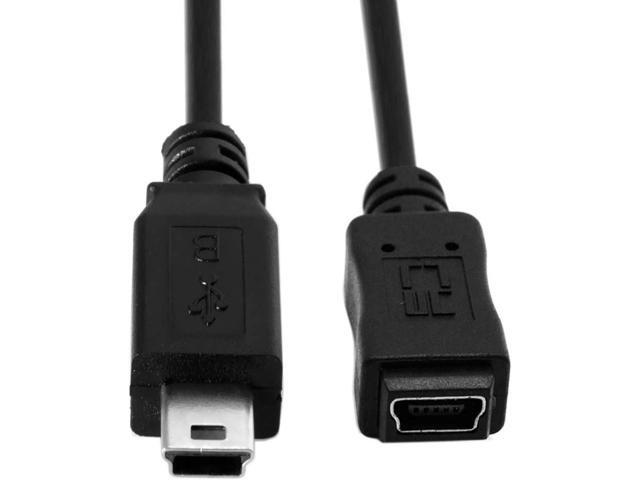 USB 2.0 Mini USB 5Pin Male to Female Extension Adapter Cable 5ft Mini ...