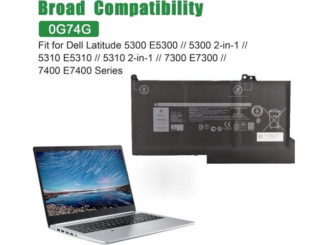 JIAZIJIA 0G74G 02PFPW Laptop Battery Replacement for Dell Latitude 5300 ...