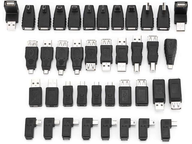 USB Adapter Kit 40PCS Multiple USB2.0 Adapter Converter Connectors ...