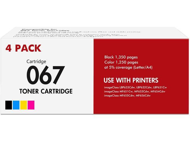 067 Toner Cartridge Set 4 Pack MF654Cdw MF656Cdw Compatible Replacement ...