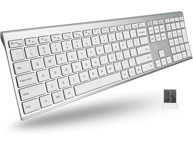 X9 Performance Slim Full Size Wireless Keyboard for Laptop and Desktop ...