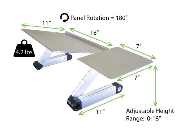 WorkEZ Keyboard and Mouse Tray ergonomic on-desk riser stand adjustable ...