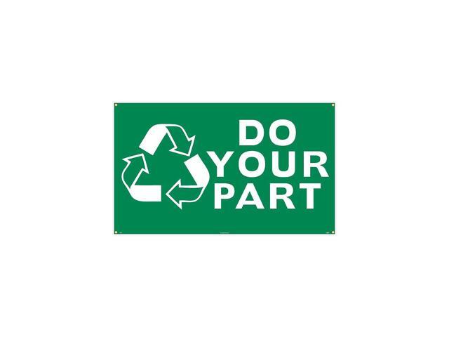 National Marker (Graphic) Do Your Partk 3Ft X 5Ft Polyethylene ...