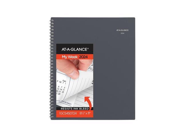 2024 AT-A-GLANCE DayMinder Premiere 8" x 11.75" Monthly Planner ...
