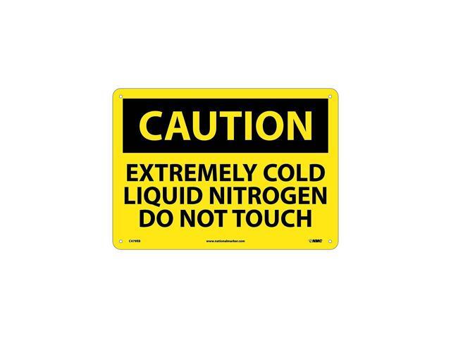 National Marker Caution Extremely Cold Liquid Nitrogen Do Not Touch ...