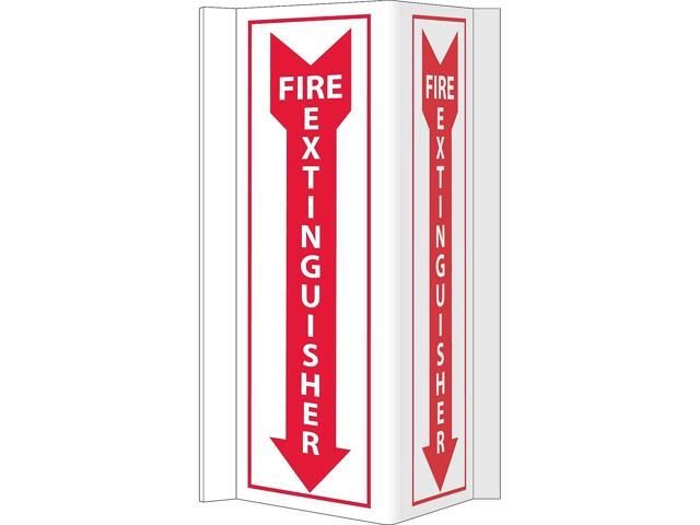 National Marker Notice Sign; Visi Fire Extinguisher 16X8.75 PVC Plastic ...