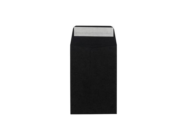 LUX #4 Coin Envelopes (3 x 4 1/2) - Midnight Black 500/Pack 80lb ...