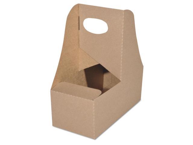 4-Corner Pop-Up Food and Drink Tray, 2-Cup, 7 5/8x3.75x8 7/8, White ...