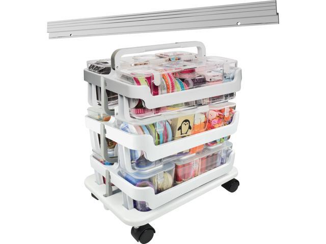 Deflecto Caddy Organizer System Stackable 16"W x 11"L x 22-1/4"H AST ...